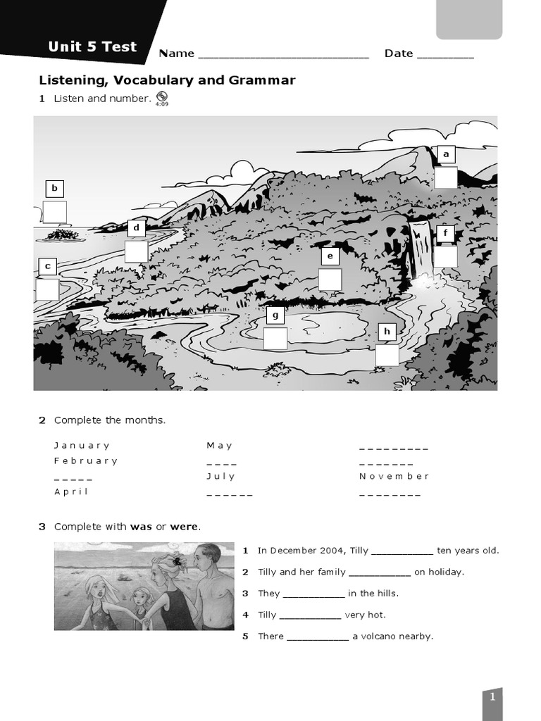 Unit 5 Test: Listening & Reading Skills | PDF