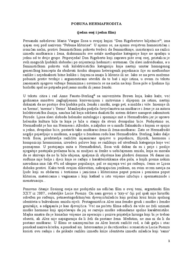 Pobuna Hermafrodita | PDF