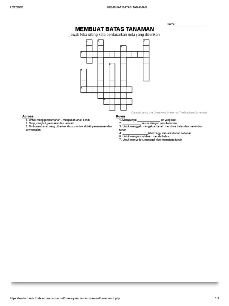 Membuat Batas Tanaman | PDF