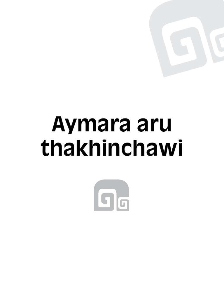 Normas de Escritura Aymara PDF | PDF | Pueblos Indígenas de las ...