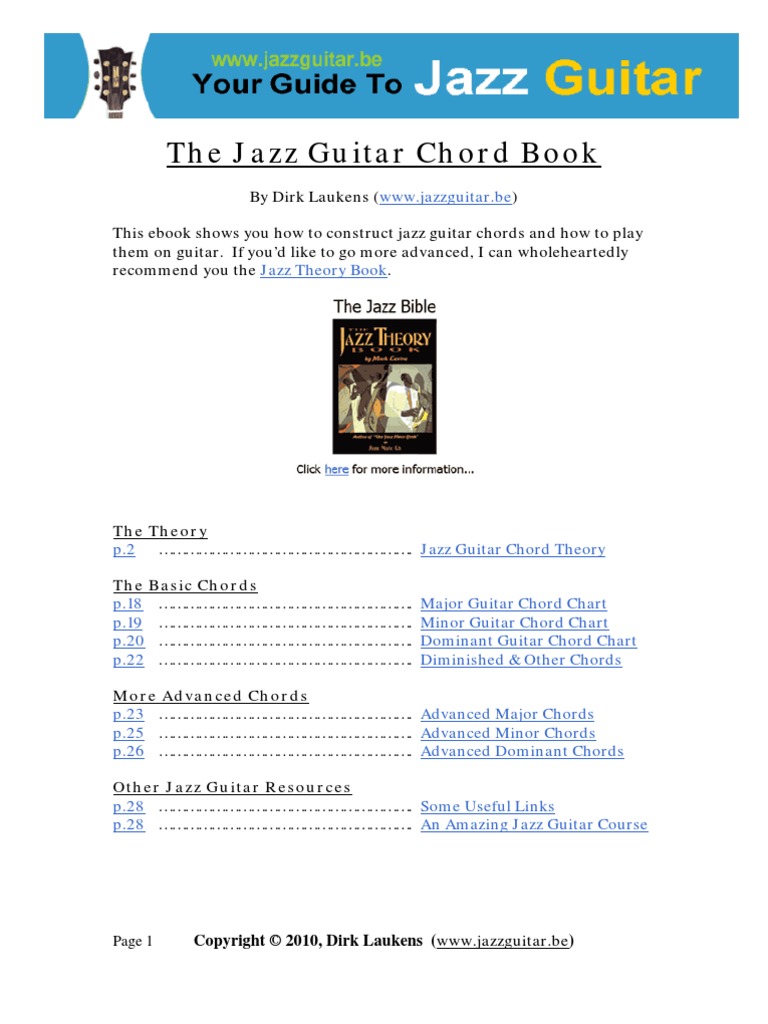 The Jazz Guitar Chords Ebook | PDF | Teaching Methods & Materials