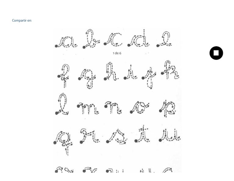 Abecedario Cursiva | PDF