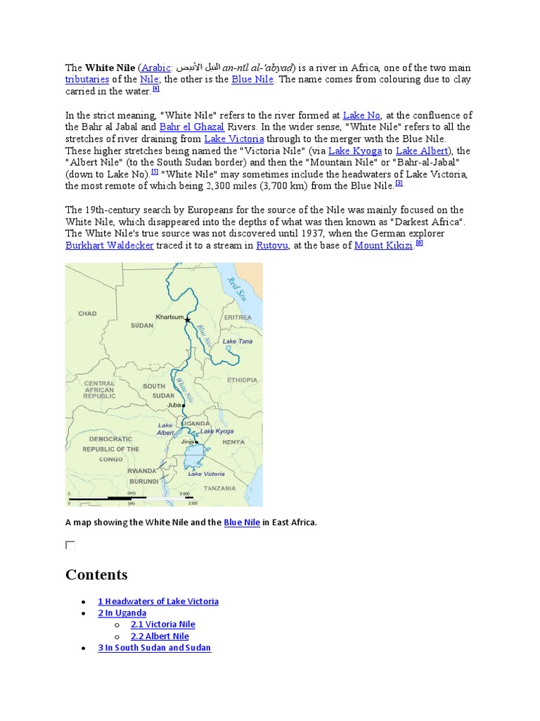 Arabic Tributaries Nile Blue Nile | PDF | Nile | Geography