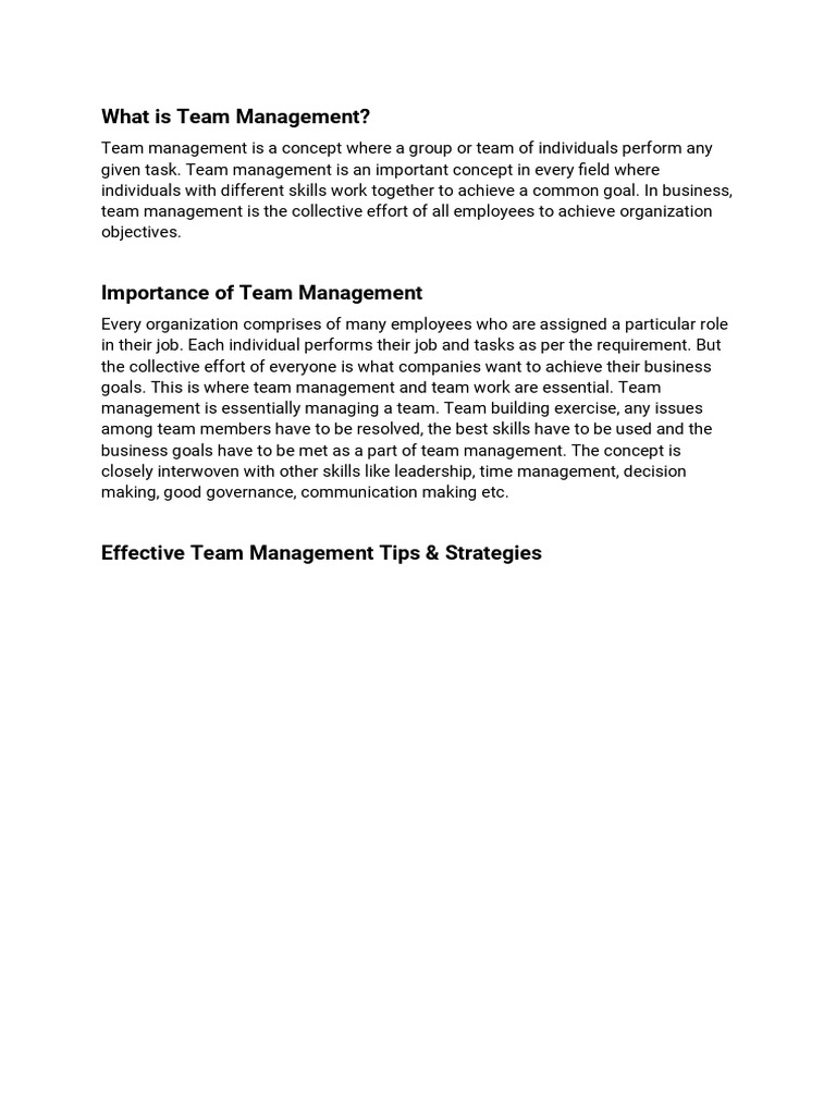 Effective Teams | PDF | Goal | Leadership