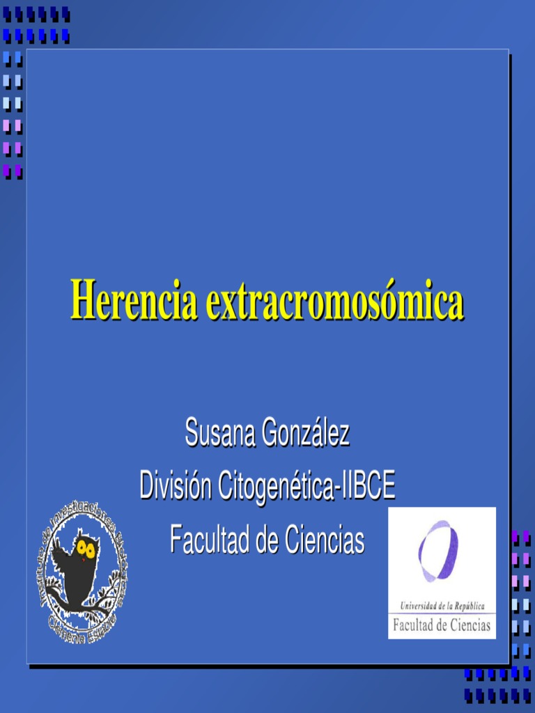 Herencia Extracromosomica | PDF | Herencia | Adn