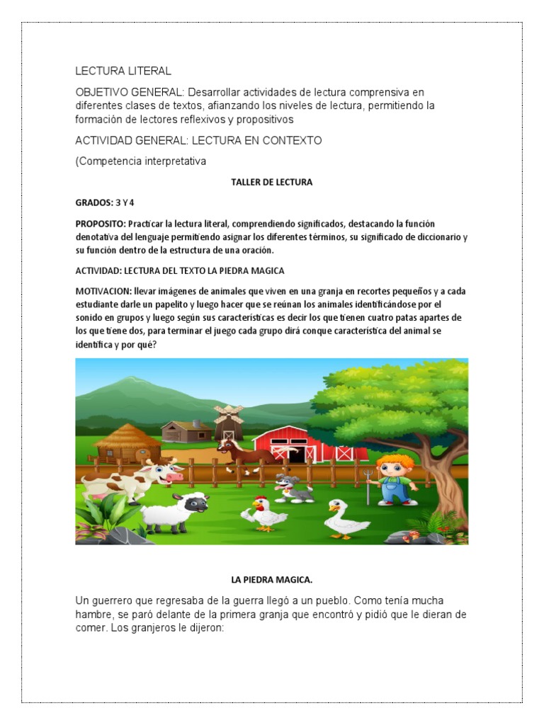 Actividades de Comprensión Lectora | PDF | Perros | Diccionario