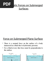 CSE 224.chap 4. Hydrostatic Forces On Submerged Surfaces | PDF ...