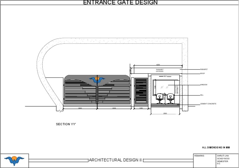 Entrance Gate Design Specifications | PDF