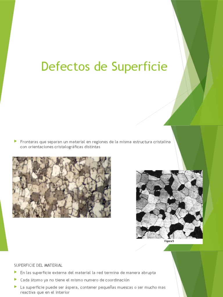 Defectos de Superficie | PDF