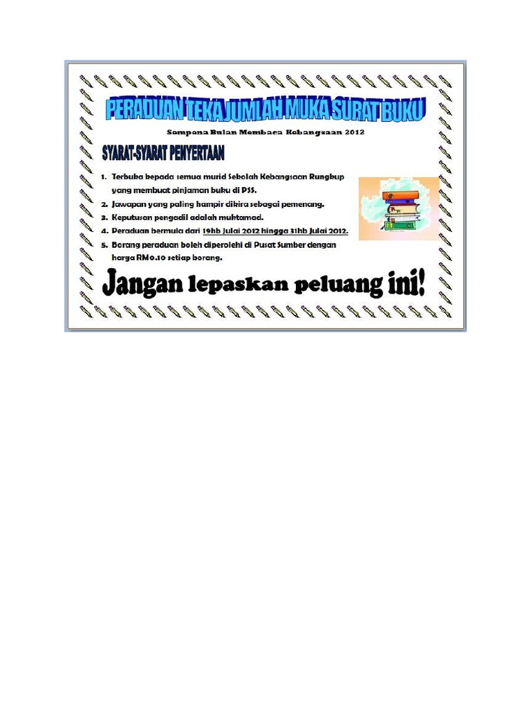 Peraduan Teka Jumlah Gambar Bendera Malaysia | PDF