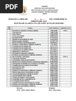 7 Planificare Dirigentie Clasa 8 | PDF