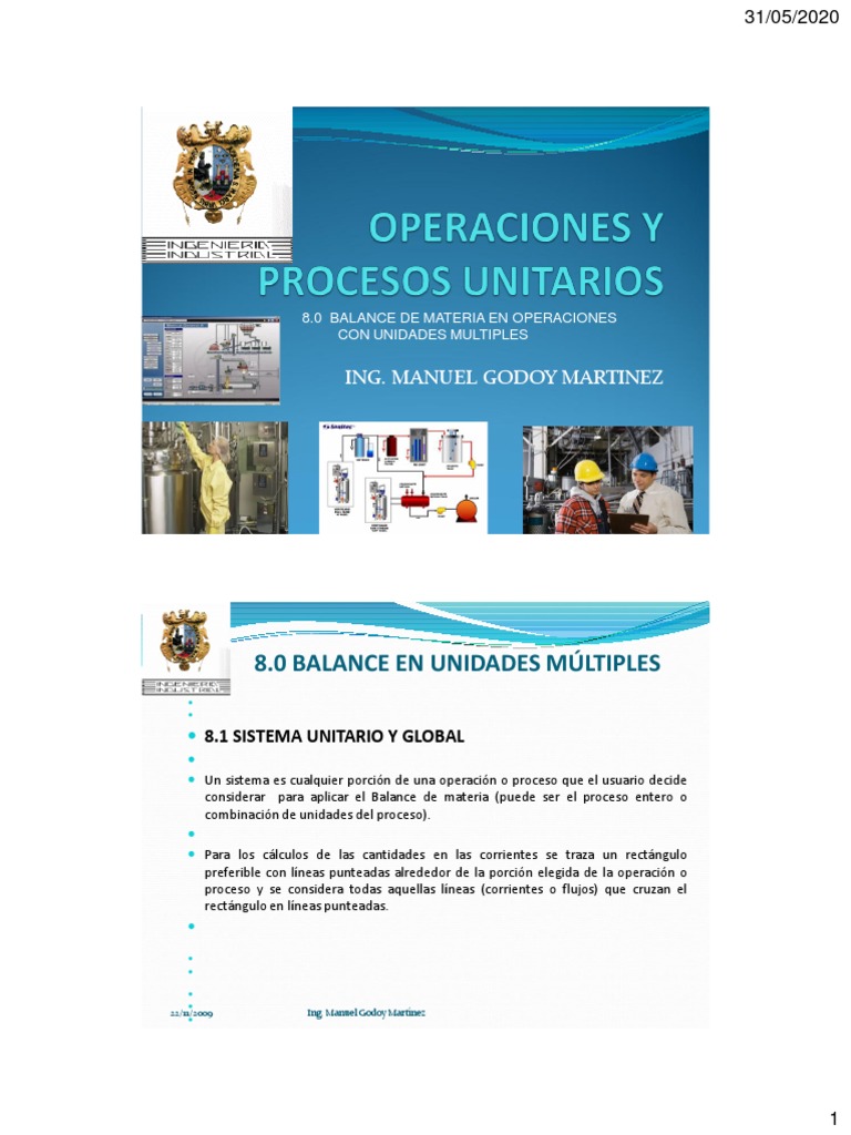 Operaciones y Procesos Unitarios 8 | PDF | Análisis | Química