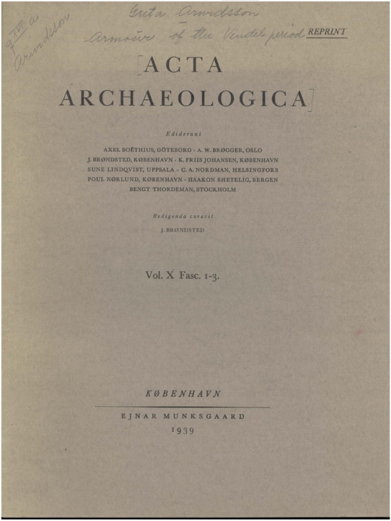 Uncovering Armour of the Vendel Period: New Evidence Sheds Light on ...