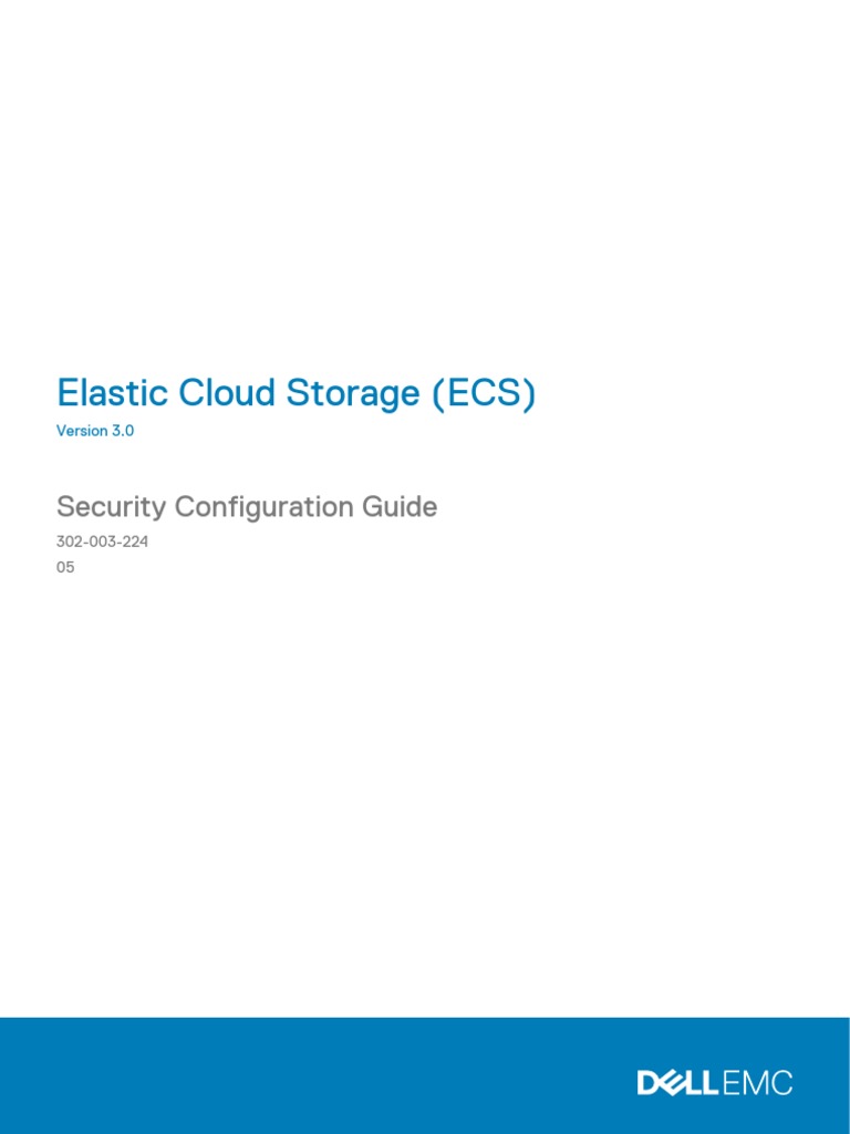 Docu79370 - ECS 3.0 Security Configuration Guide PDF | PDF | Port ...