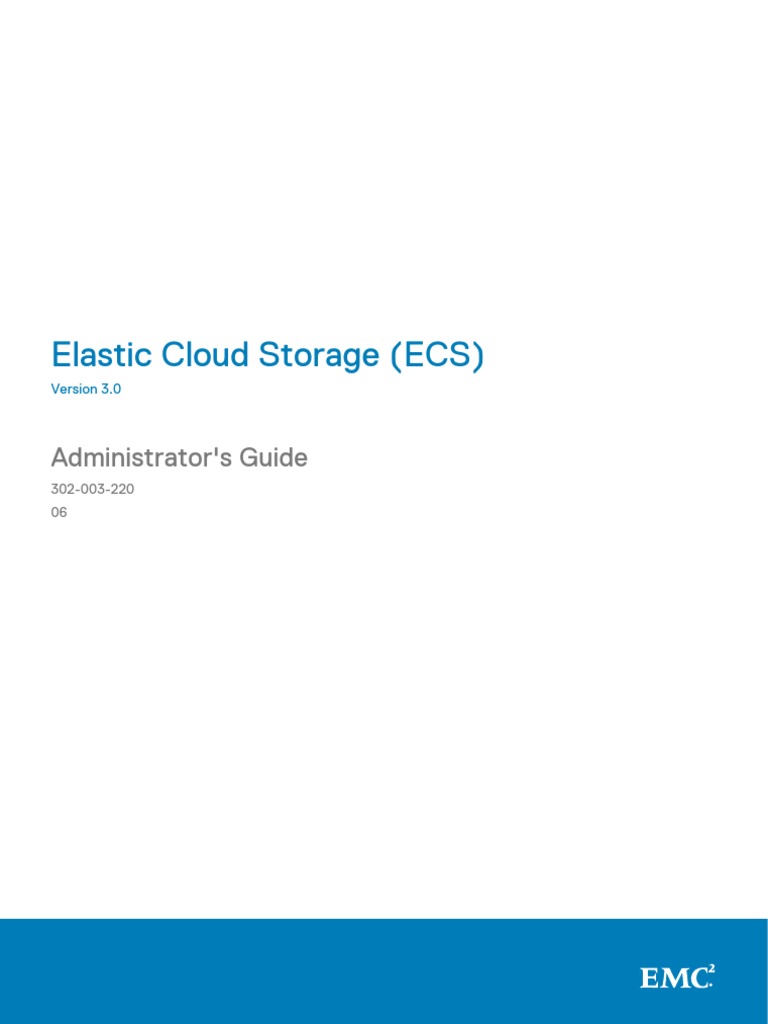ECS 3.0 Admin Guide | PDF | Superuser | Login