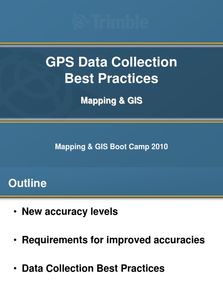 Best Practices for GPS Data Collection | Technology | Electronics