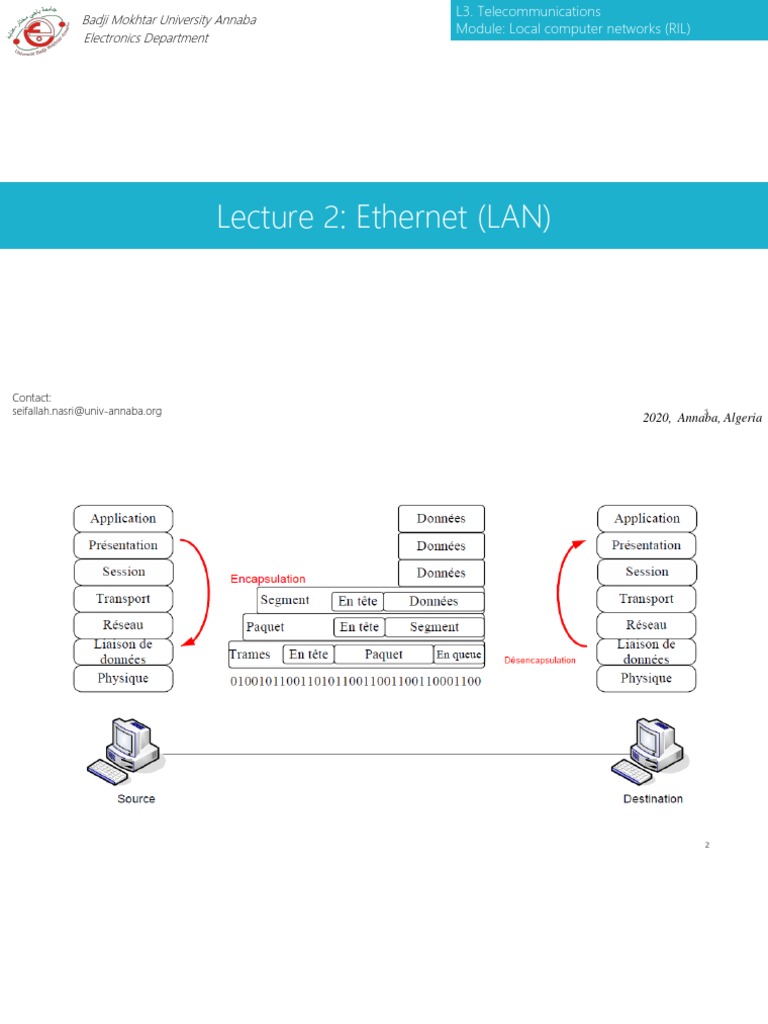 L3 RIL-Lecture 02 | PDF | Ethernet | Telecommunications