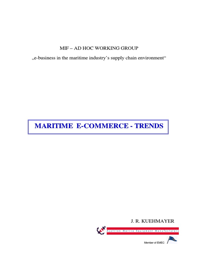E Chartering | PDF | E Commerce | Procurement