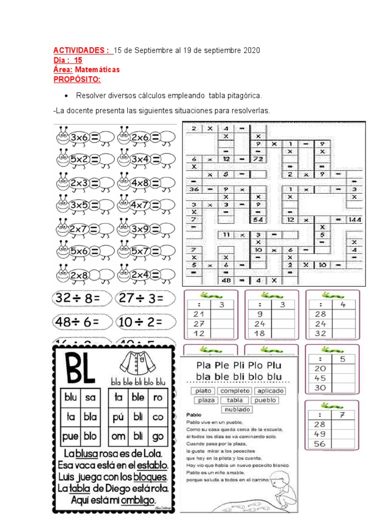 Actividades de Septiembre | PDF | Adjetivo | Idiomas