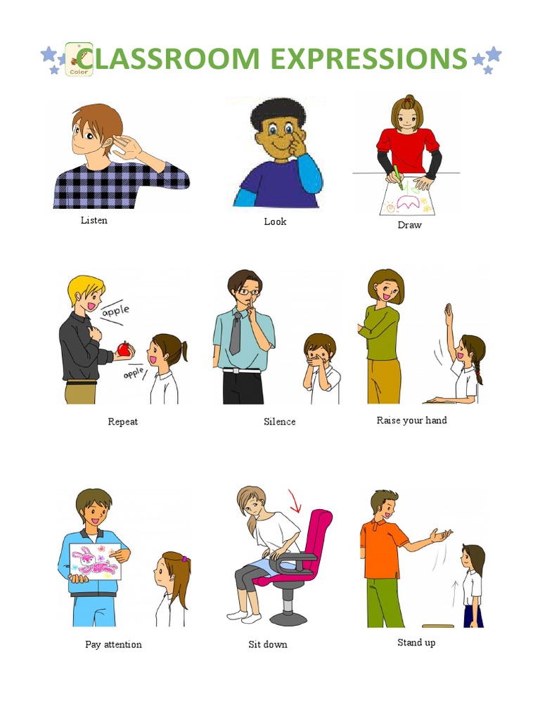 Essential Classroom Expressions Guide | PDF | Language Arts & Discipline