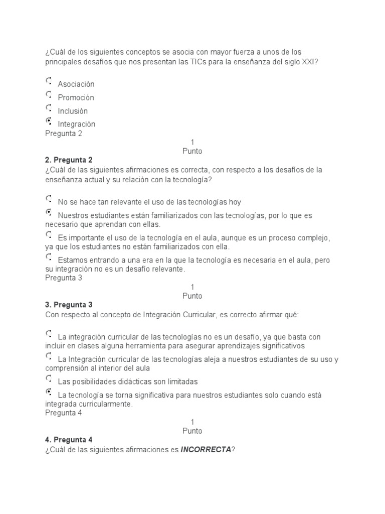 Desafíos de la Integración Curricular Tecnológica | PDF | Plan de ...