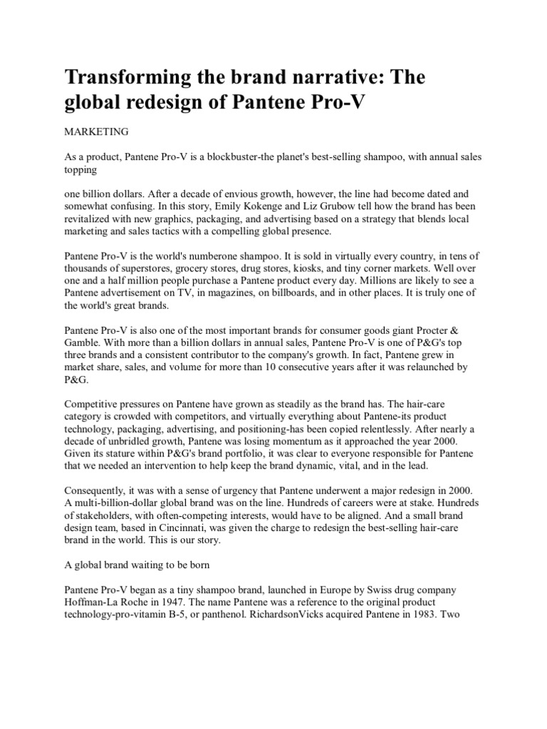 SHAMPOO | PDF | Procter & Gamble | Brand