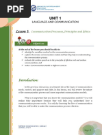 Module in Purposive Communication 1 First Year College | PDF | Communication | Language Acquisition