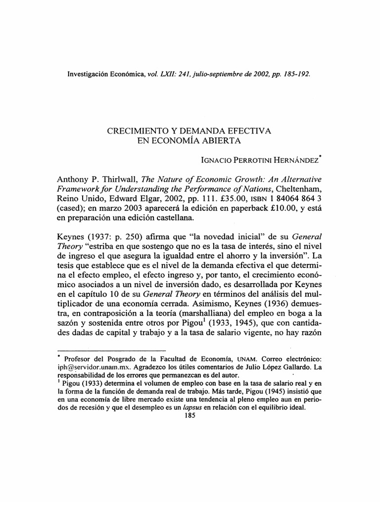 Demanda Efectiva en Economía Abierta IPH | PDF | John Maynard Keynes ...