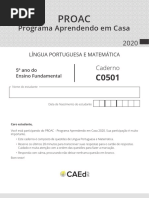 Prova Parana 1ed 2025 2ano Cad1 LP Aplicador | PDF