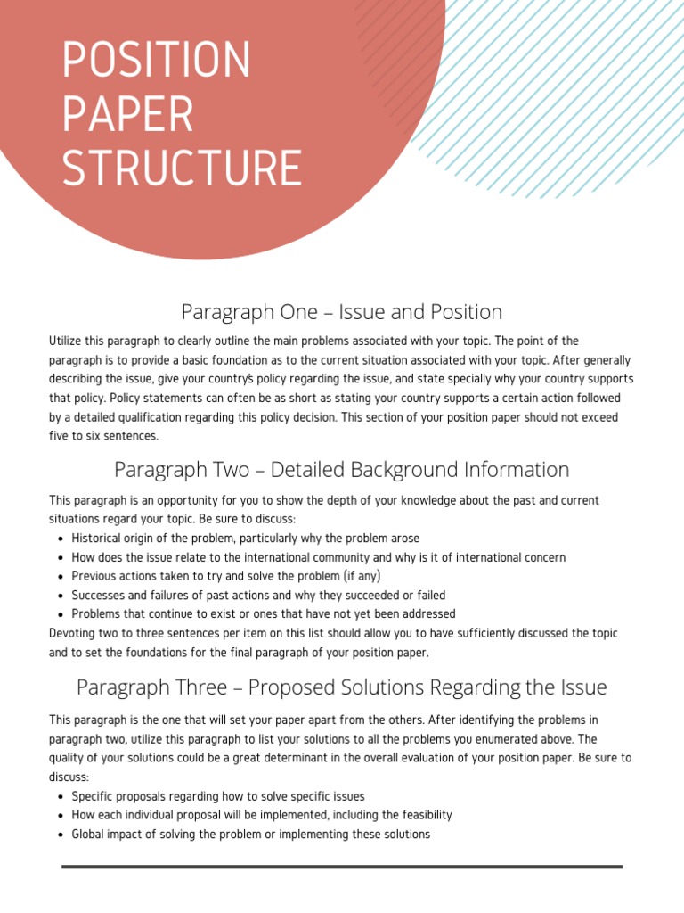 Position Paper Structure | PDF | Globalization | Public Sphere