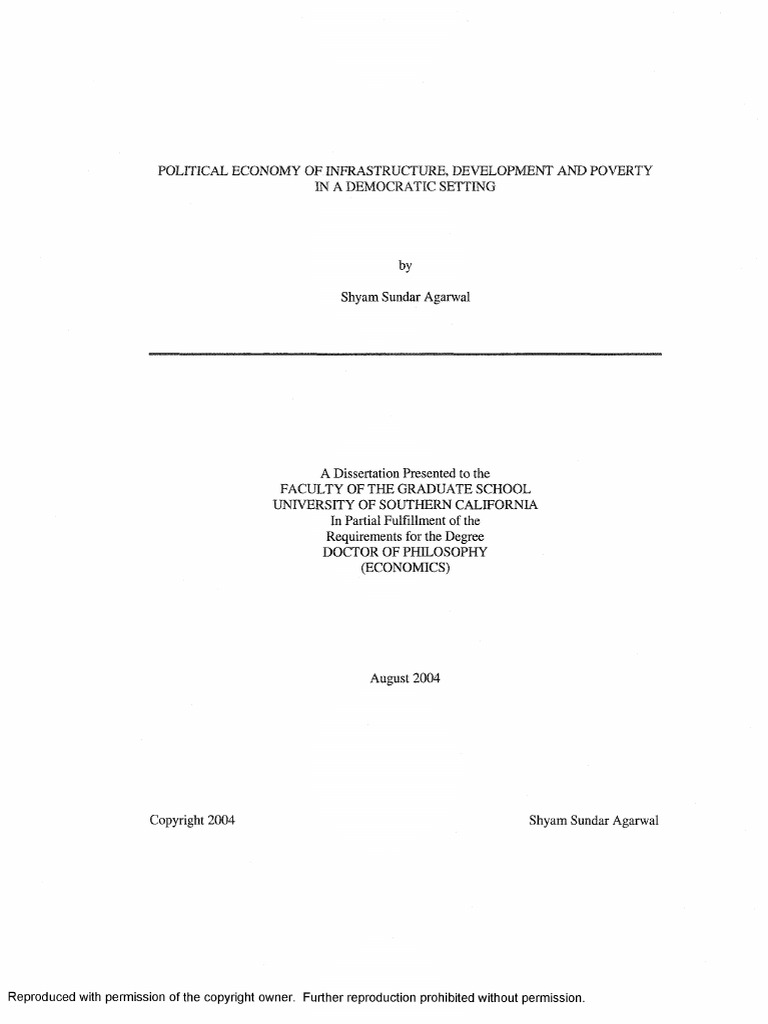 Political Economy of Infrastructure, Development and Poverty in A ...