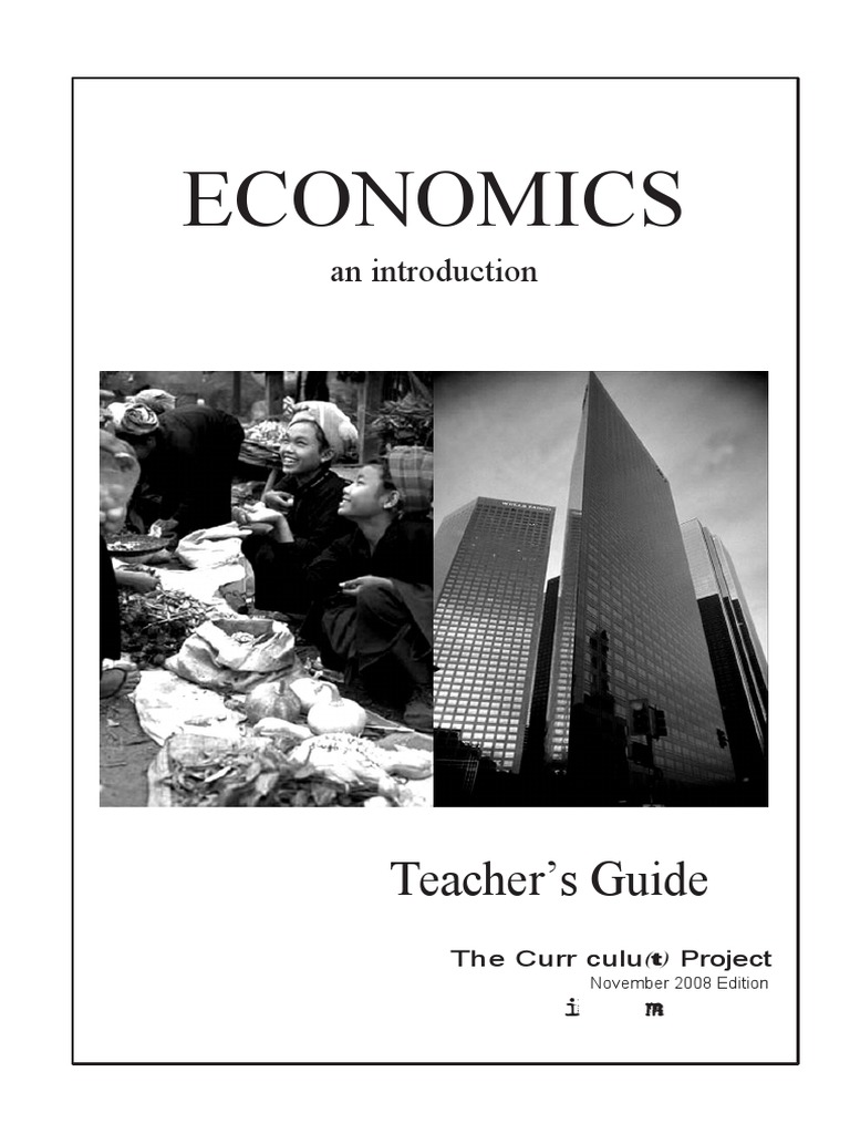 Economics Introduction Teacher's Guide | PDF | Money | Sales