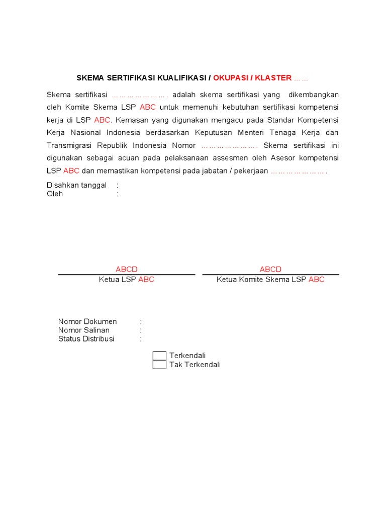 Contoh Draf Skema LSP P3 | PDF