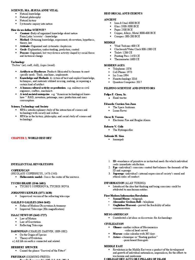 STS Reviewer | PDF | Heliocentrism | Tycho Brahe