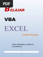 Kode VBA Excel Dasar untuk Pemula | PDF