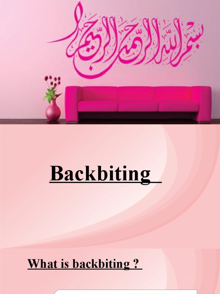 BACKBITING | PDF