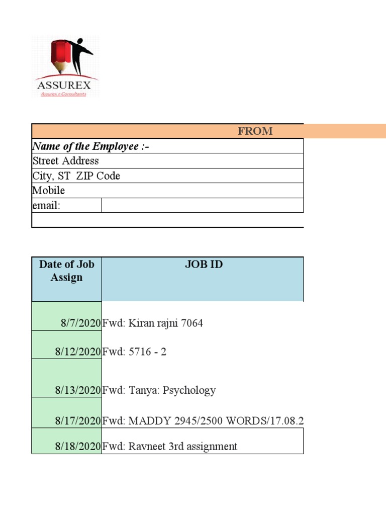 Freelancing Bill For August | PDF | Economies | Business