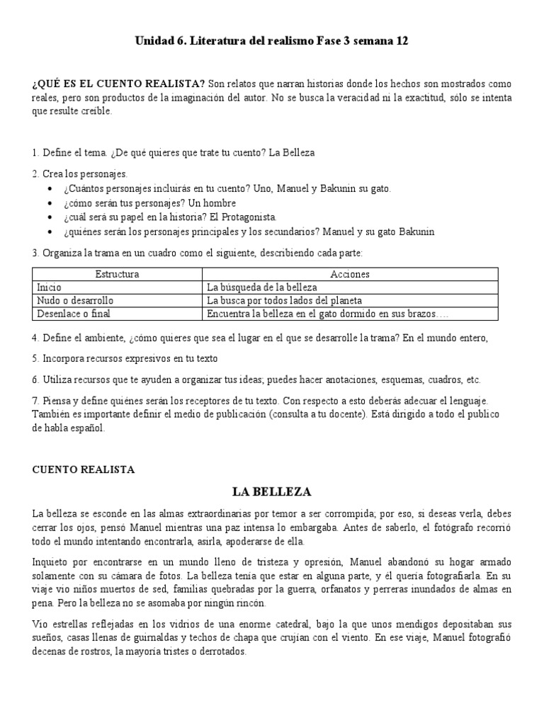 Lenguaje y Literatura Fase 3 Semana 12 | PDF | Cuentos