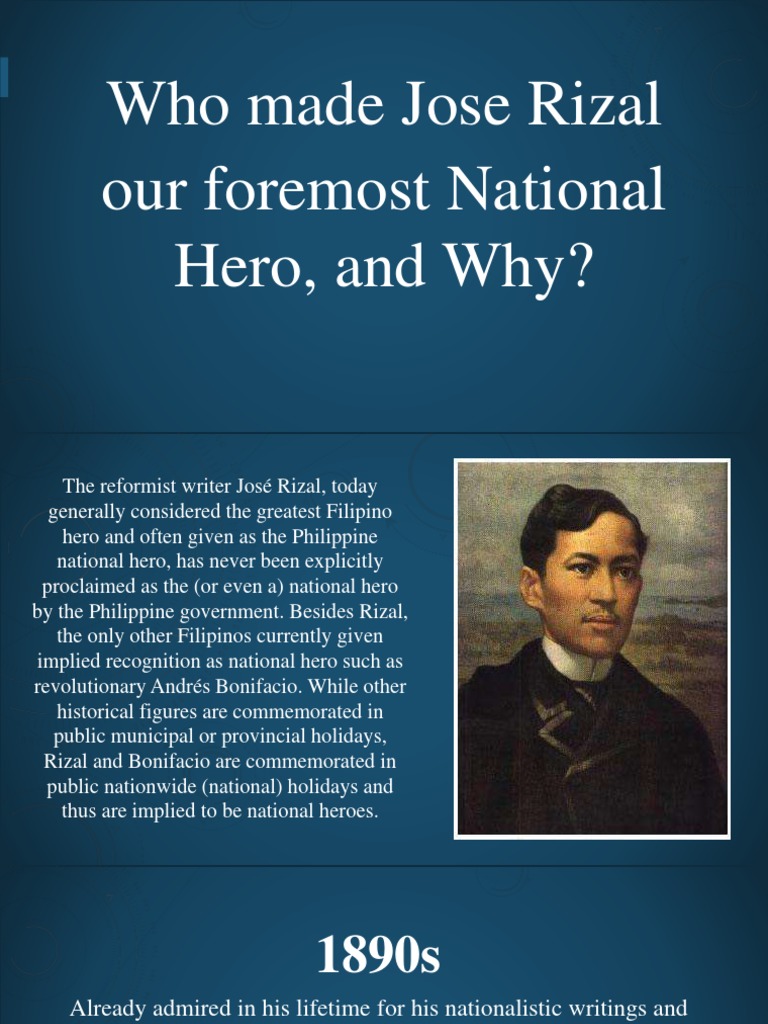 Why Jose Rizal is Our National Hero | PDF | Philippines | Nationalism