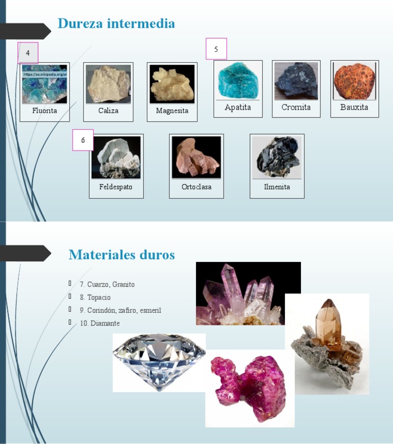 10 materiales duros y sus ejemplos | PDF