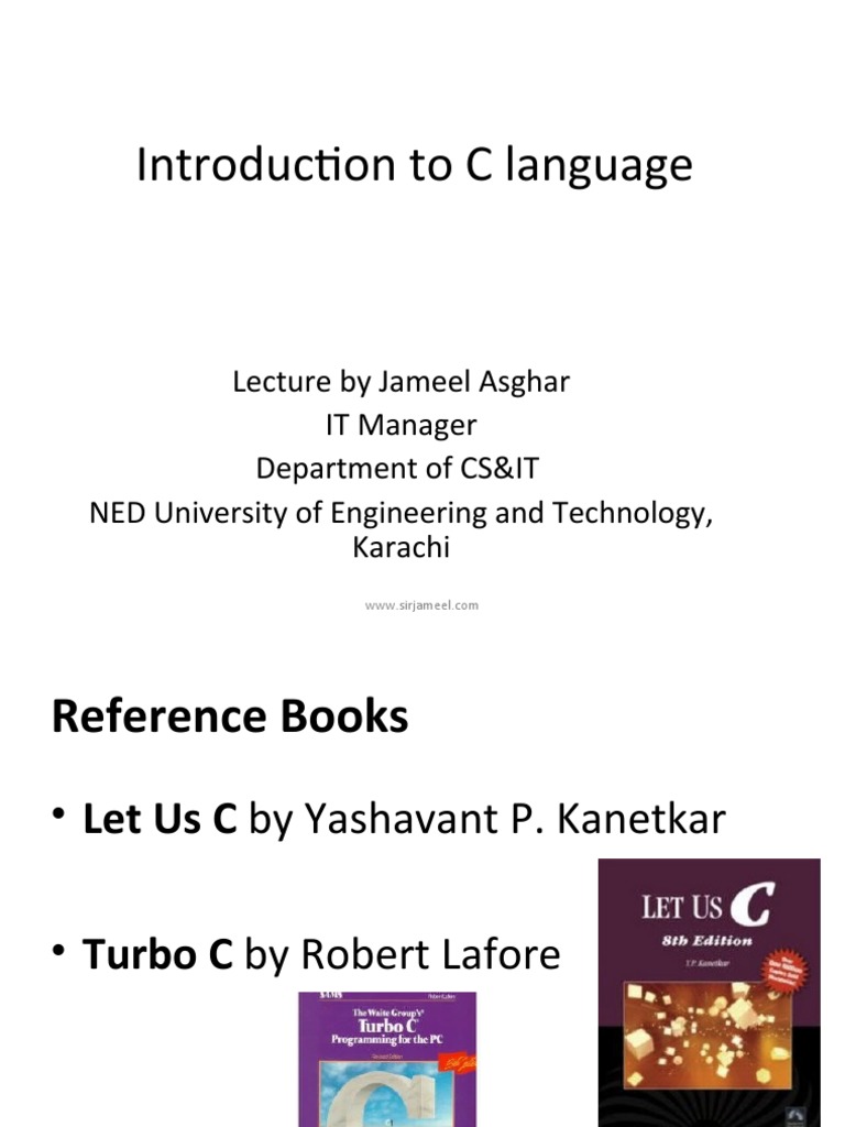 Introduction To C Language | PDF | Computer Programming | Integer ... Introduction To C Language | PDF | Computer Programming | Integer ...