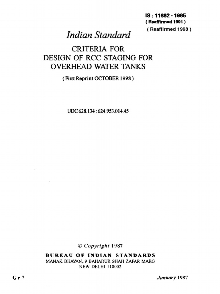 Criteria For Design of RCC Staging For OHSR PDF | PDF | Beam (Structure ...