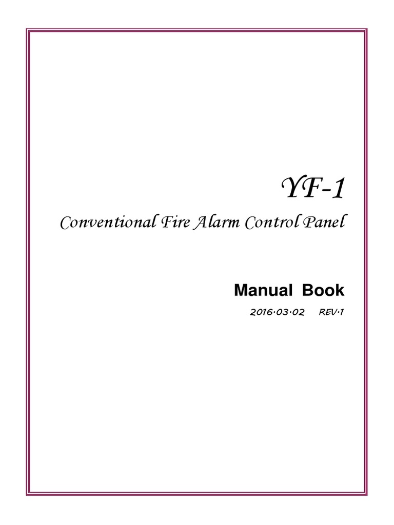 Conventional Fire Alarm Control Panel: Manual Book | PDF | Fuse ...