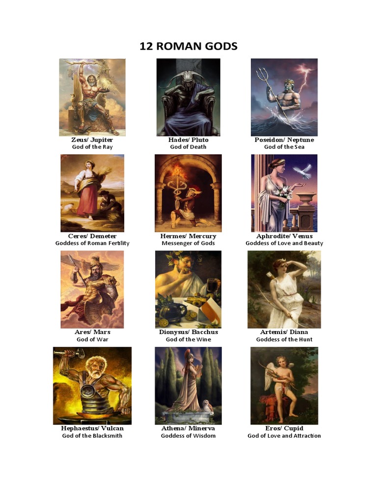12 Roman Gods | PDF