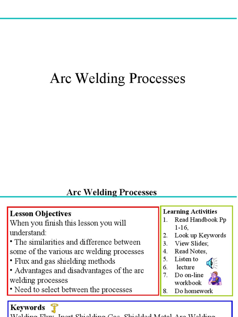1a Arc Weld Processes | PDF | Applied And Interdisciplinary Physics ...