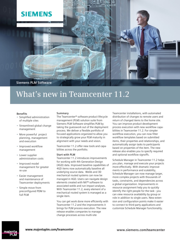 Whats New in Teamcenter 11.2 | PDF | Product Lifecycle | Supply Chain