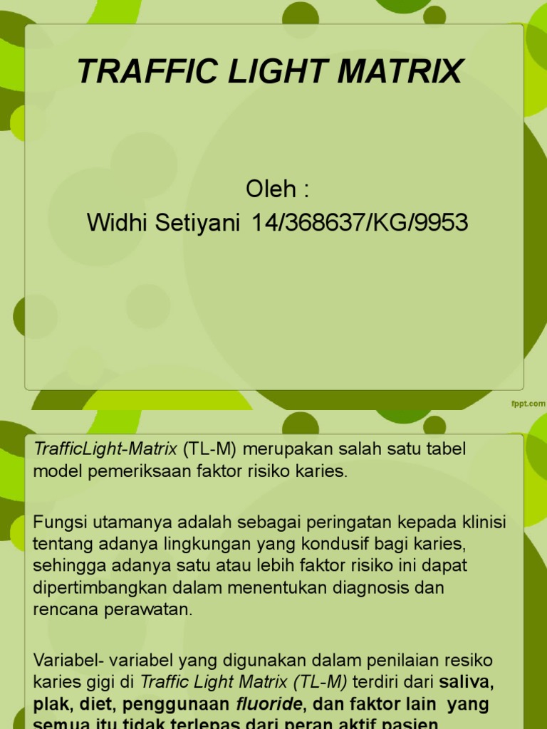 Traffic Light Matrix | PDF