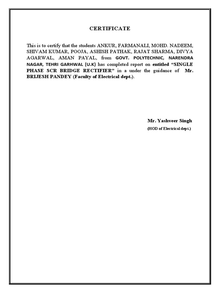 BSM Certificate | PDF