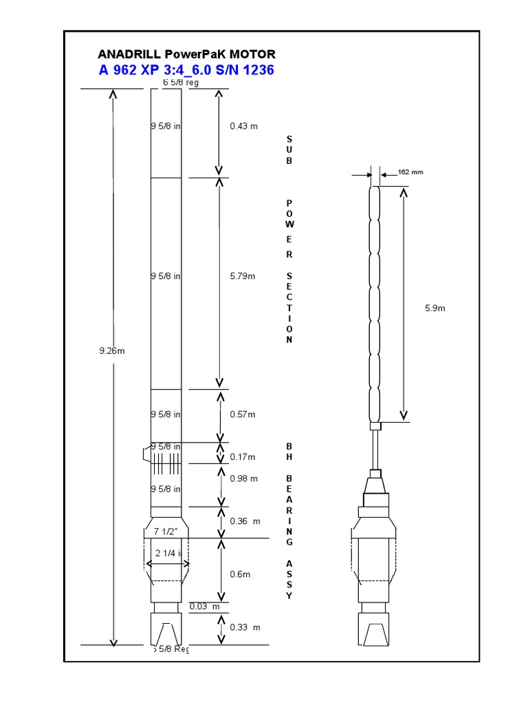 Anadrill PowerPaK Motor Specs | PDF