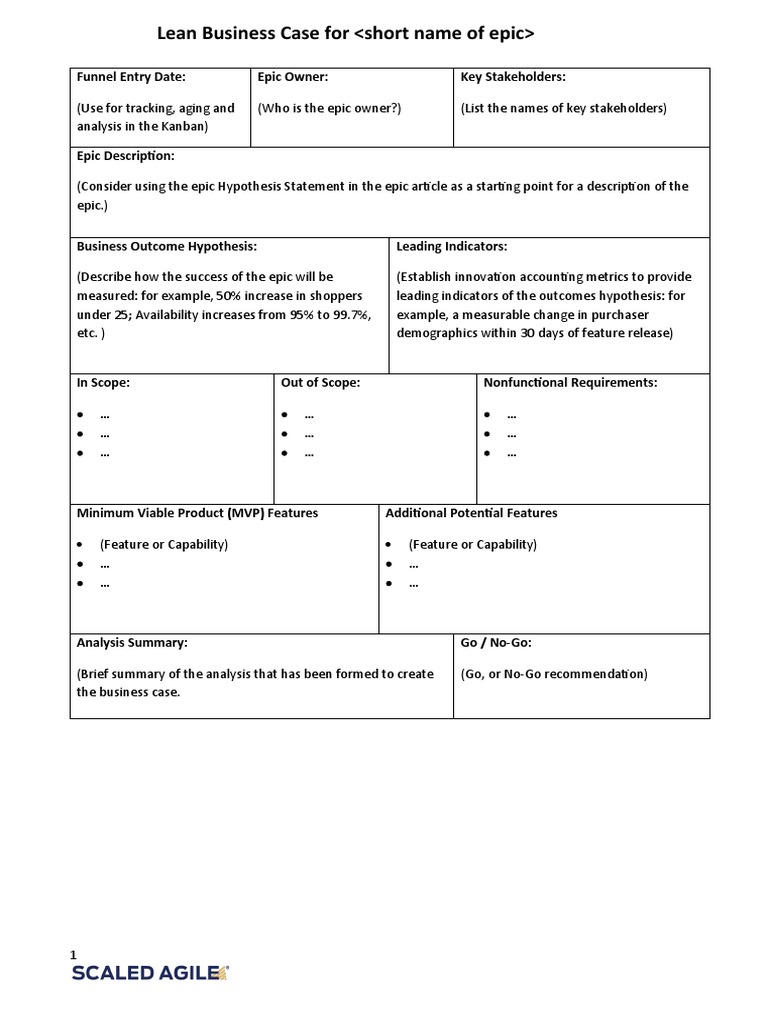 Lean Business Case For | PDF | Market Analysis | Marketing